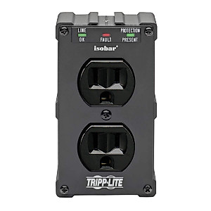 Tripp Lite Isobar Surge Protector Power Strip, Lifetime Limited Warranty Black