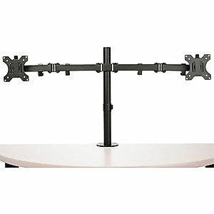 StarTech.com Desk Mount Dual Monitor Arm - Desk Clamp/Grommet VESA Monitor Mount for up to 32 inch Displays - Ergonomic Articulating Monitor Arm - Height Adjustable/Tilt/Swivel/Rotating (ARMDUAL2)