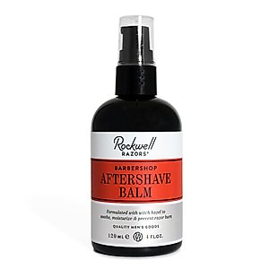 Rockwell Post-Shave Balm, Classic Barber Shop Scent | Formulated with Soothing Witch Hazel, Moisturizing Shea Butter, Natural Hemp, Coconut, Jojoba & Argan Oil | Ideal for All Skin Types