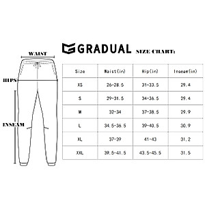 G Gradual Men's Sweatpants with Zipper Pockets Athletic Pants Traning Track Pants Joggers for Men Soccer, Running, Workout(Navy,L)