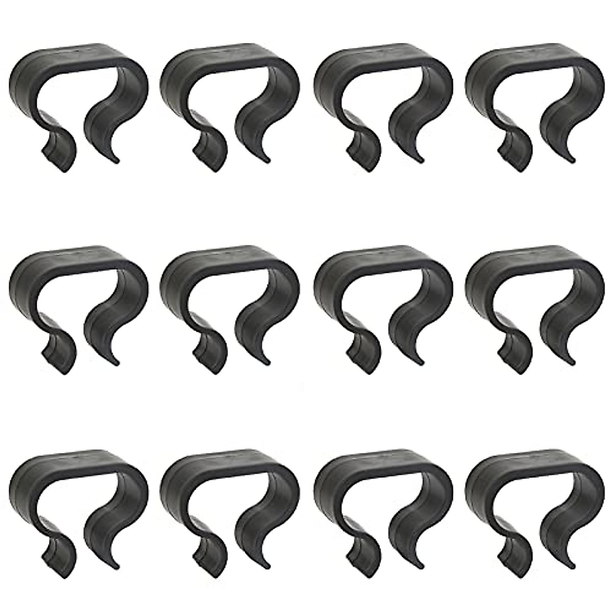 Tickeil Outdoor Wicker Furniture Clips 12PCS Patio Sectional Sofa Rattan Chairs Connector Fastener Clamp (Middle)