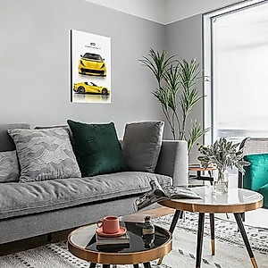 Car Poster Ferrari F40 Supercar Posters Racing Car Canvas Wall Art For Boy's Bedroom SuperCar Wall Decor Frame-style 24x36inch(60x90cm)