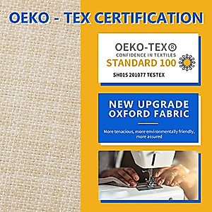 SECLATO Chair Cushions for Dining Chairs, 17 x 16 x 2 Inches, Memory Foam, Set of 4 - Khaki