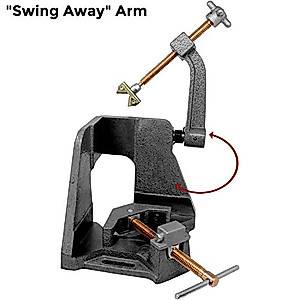 Strong Hand Tools WAC35-SW Strong Hand 3-Axis Fixture Vise with Quick Acting Screw, Two Stand-Offs, Swing Away Arm with 3.75" Miter Joint, 2.45" T-Clearance