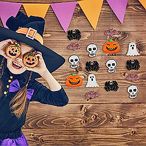 KIMOBER 30pcs Halloween Foam Decoration Kit,White Polystyrene Strofoam Hanging Ornament Set for Halloween Party Favors