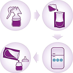 Philips AVENT Breast Milk Storage Bags, 6 Ounce, 25 Count