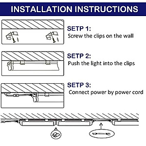 HOLDWILL 12 Pack LED Shop Light Fixture, 5FT 30W 6500K, Cool White, Milky Cover, Hight Output, Linkable Shop Lights for Workshop, T8 LED Tube Lights, LED Shop Lights for Garage 5 Foot with Plug Cable