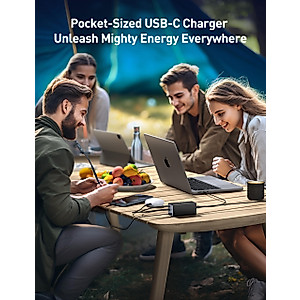 Alfox 200W USB C Charger, 6 Ports GaN PD140W Fast Charging Station, Portable Laptop Charger Block, Compatible with MacBook Pro/Air, iPad Pro/Air, iPhone 15 Pro Max/14, Steam Deck, Dell XPS, HP