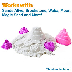 USA Toyz Sand Molds Beach Toys for Kids - 23pk Sand Castle Building Kit Sandbox Toys for Toddlers, Compatible with Molding Clay or Play Sand, Beach Sand Water Toys Indoor Outdoor Sensory Toys for Kids