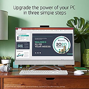 HP 27-inch Touchscreen All-in-One Desktop Computer, AMD Ryzen 5 4500U Processor,16 GB RAM, 512 GB SSD, Windows 10 Home (27-dp0160, Silver)