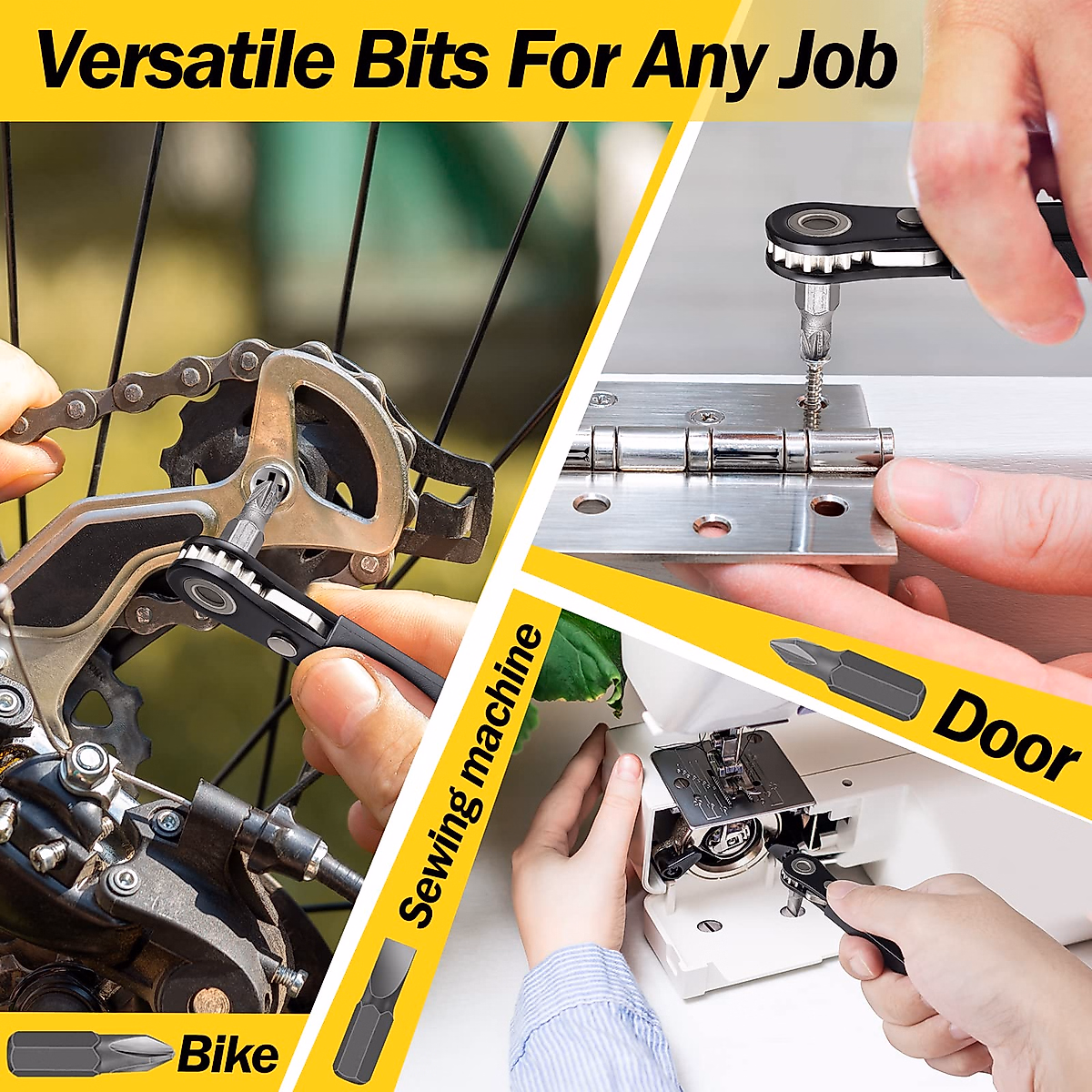 Mens Gifts Right Angle Screwdriver: Fathers Day Dad Gifts from Daughter Son Wife Tools Gift for Husband Stepdad Grandpa 90 Degree Offset Tight Space Low Profile Ratcheting Screwdriver Cool Gadgets EDC