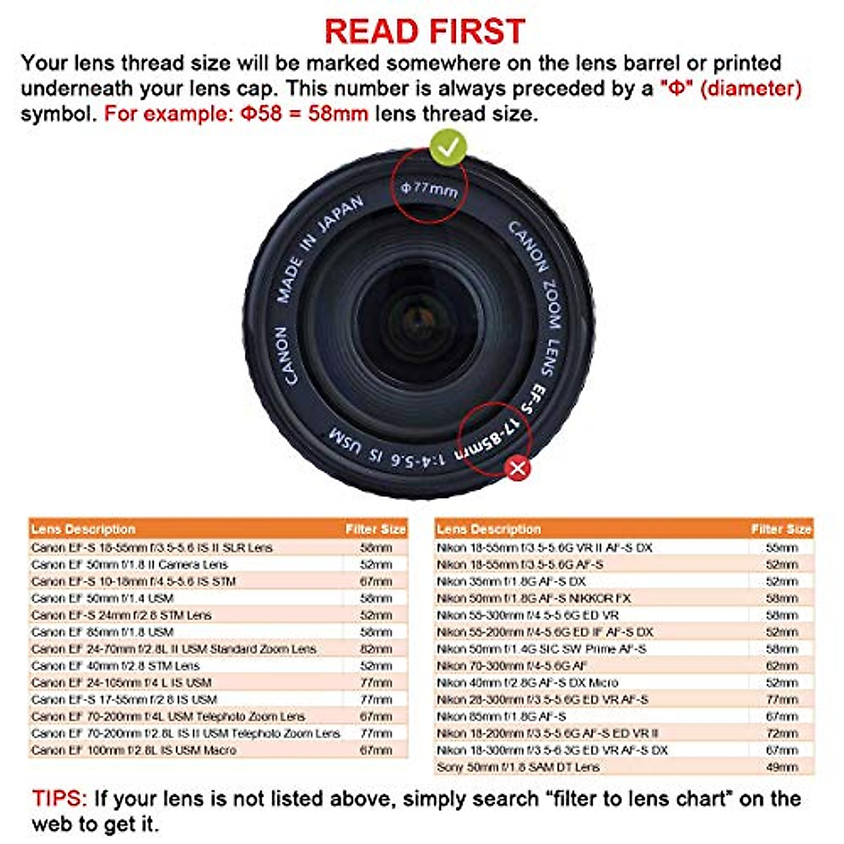 waka 67mm MC UV Filter - Ultra Slim 16 Layers Multi Coated Ultraviolet Protection Lens Filter for Canon Nikon Sony DSLR Camera Lens