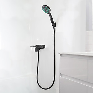Dura Faucet DF-SA110LH-MB RV Tub & Shower Faucet Valve Diverter with Winged Levers (Matte Black)