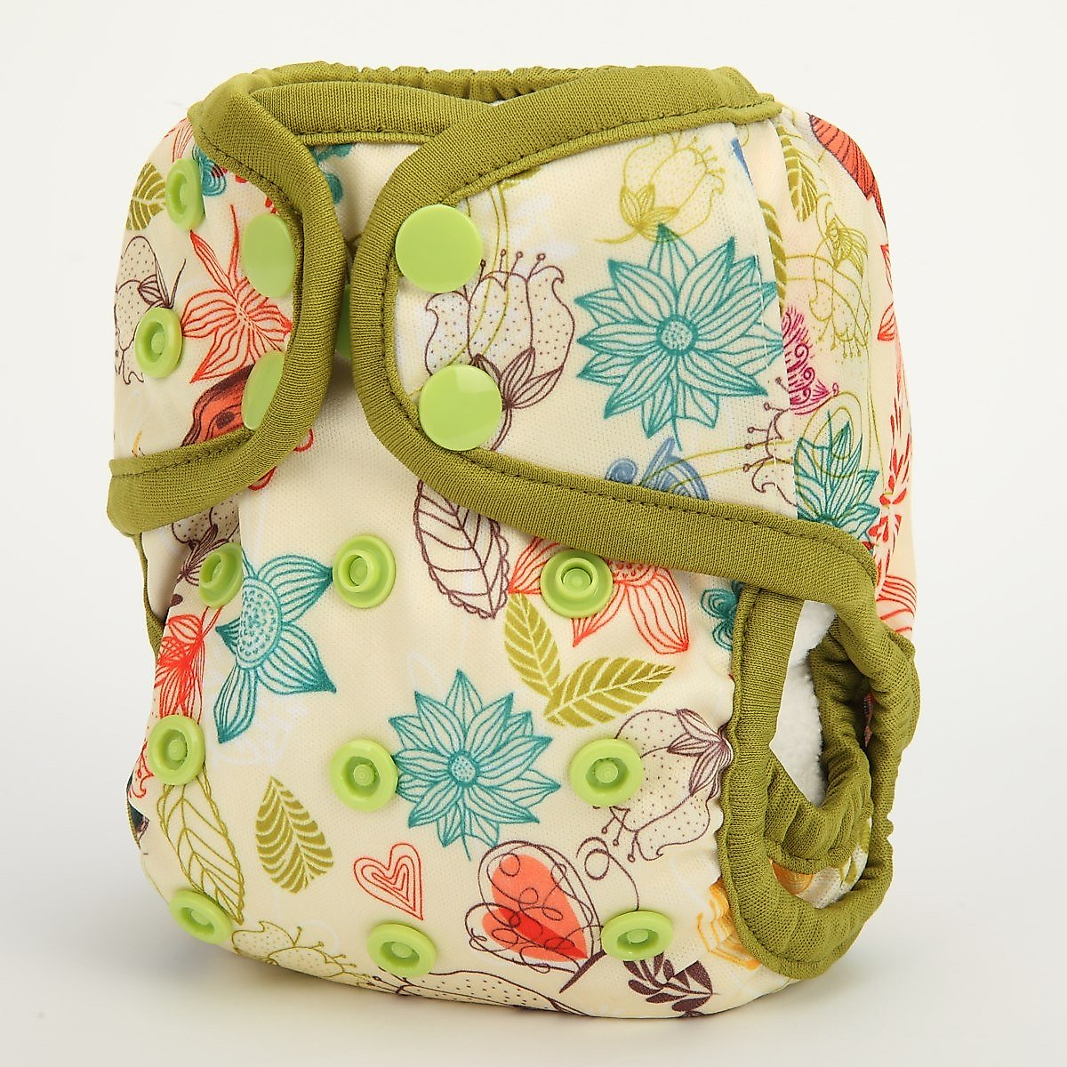 3 Newborn Baby Diaper Nappy Covers 8lbs-10lbs for Girls (Floral Bloom Rabbit Pack)