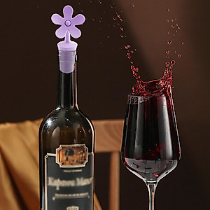 12 PACK Wine Stopper Silicone Bottle Reusable Sunflower Shape Bottle Stopper for Wedding Party Gift