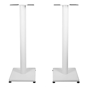 ROCKVILLE Pair RS29W 29" Steel Bookshelf Speaker/Studio Monitor Stands-White V2