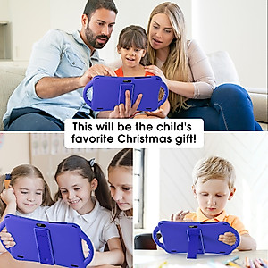 SGIN 10 Inch Tablet for Kids, Android 12 Kids Tablet with Kids Case, 2GB RAM 64GB ROM, 5000mAh, 1280 * 800 Display, Dual Camera, WiFi, Educational Games, Blue Handle Case