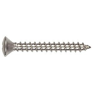 Hillman 1535 6 x 3/4 in. Stainless Steel Oval Head Slotted Sheet Metal Screw 30-Pack