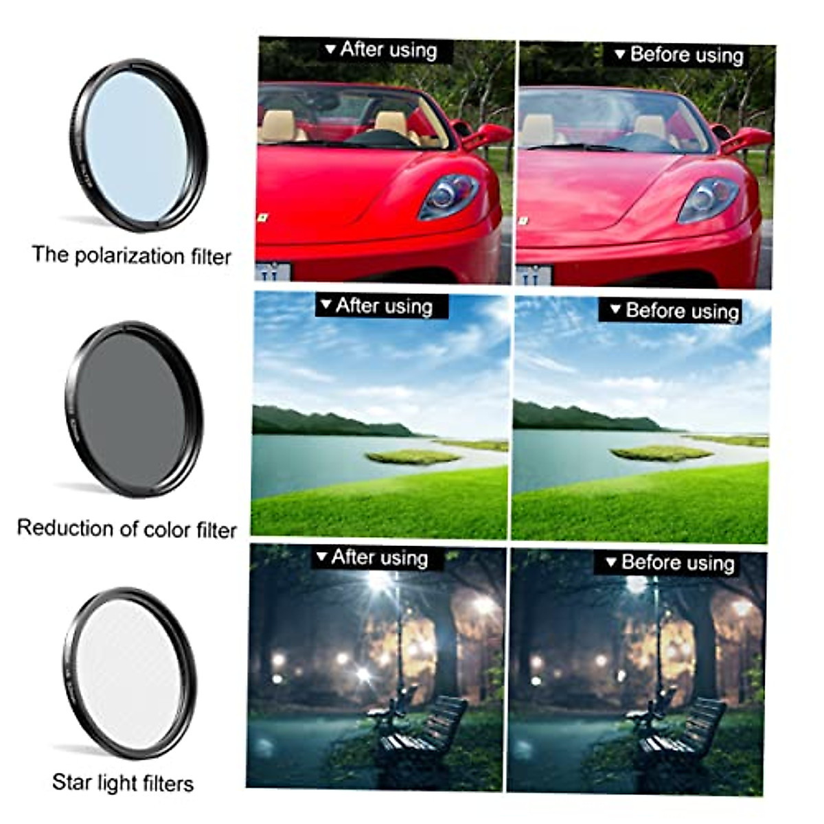 ABOOFAN 1 Set Universal Detachable Creative Filter Lens Universal Phone Lens kit Portable Suite Set Lens Group telephoto Lens telephoto Lens for Smartphone Cell Phone Fisheye Lens