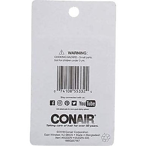 Conair 55332 3 Piece Brown Hair Net, 0.3 Ounce