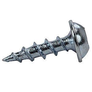 Rok Hardware #8 x 5/8" Coarse Thread Square Phillips Round Washer Head Type 17 Zinc Plated Wood Screws Zinc MDF (100)
