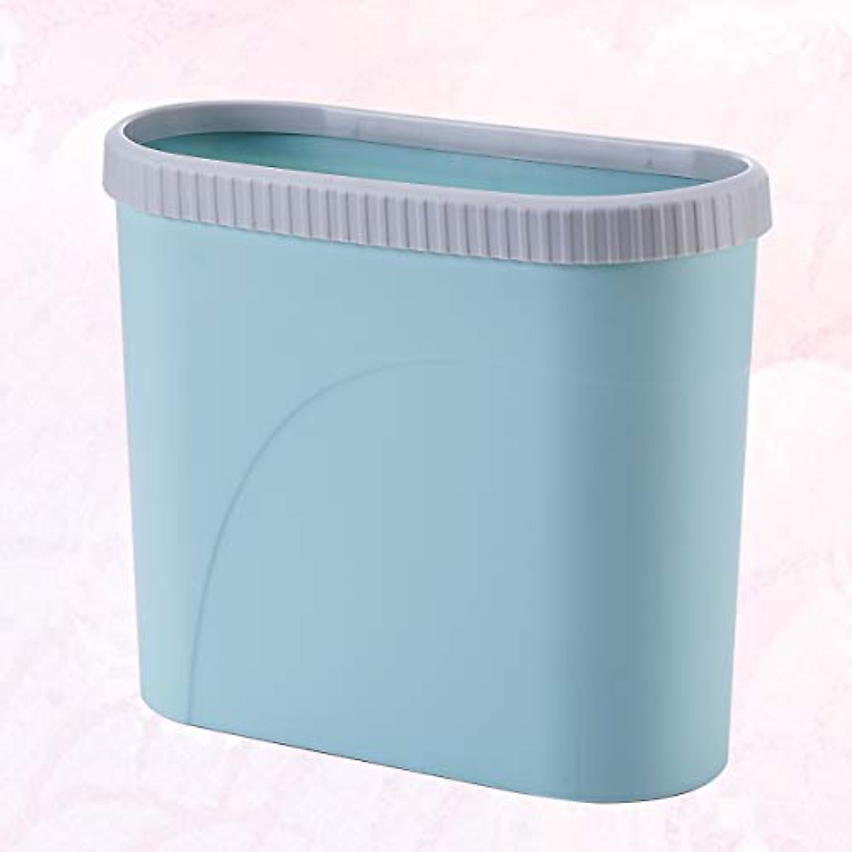 VOSAREA Slim Garbage can Waste Basket Can for Waste bin Trash Basket Slim can Narrow Spaces Plastic Plastic Garbage Plastic Garbage can