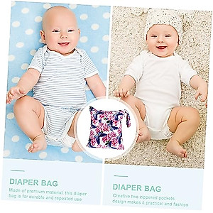 Beatifufu Baby Diaper Bag Extra Large Travel Bag Travel Diaper Bag Storage Bag Baby Wet Bag Diaper Wet Dry Bag Baby Wet Dry Bag Knitted Flat Cloth Blue Cosmetic Bags Organizer Bag
