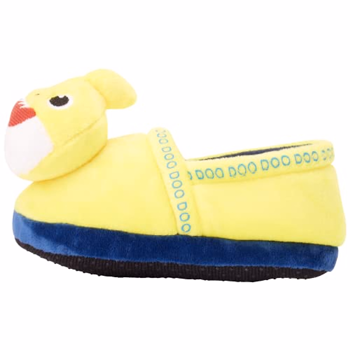 Nickelodeon Kids Baby Shark Slippers - Baby Shark Plush Slip-On Fuzzy Slippers (Boys/Girls), Size 7-8 Toddler, Yellow