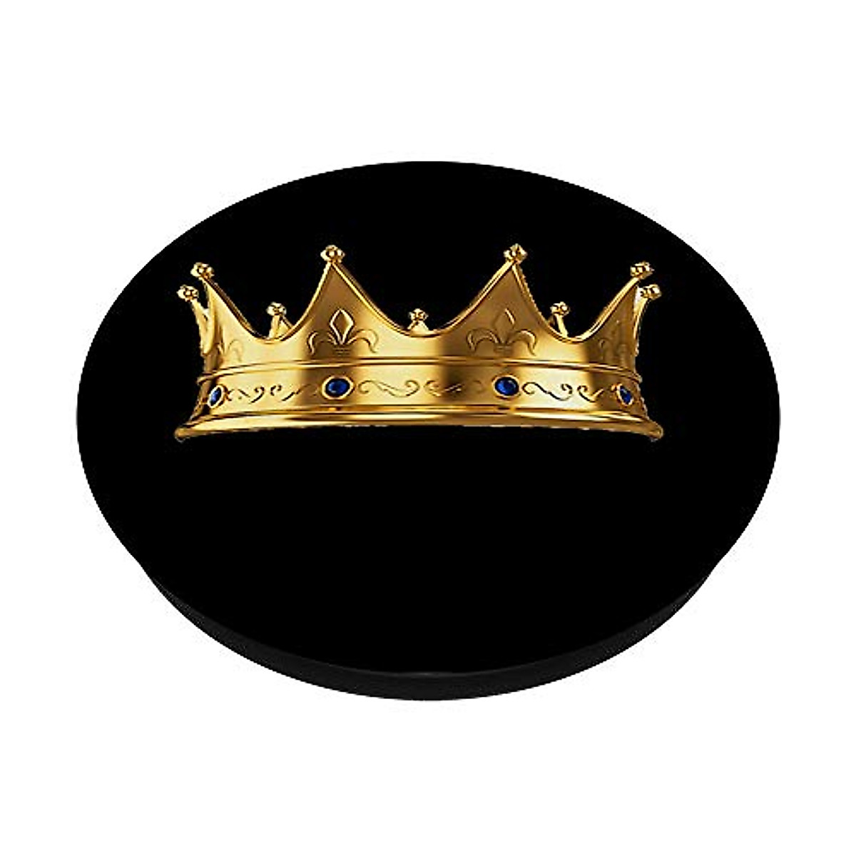 Cool King Crown Design Royalty Symbol Gift On Black PopSockets Grip and Stand for Phones and Tablets