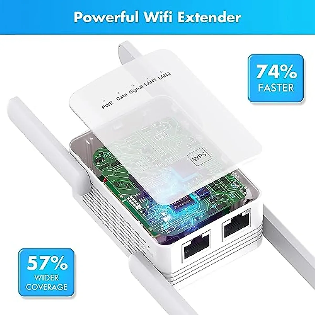 Fastest WiFi Extender/Booster | 2023 Release Up to 74% Faster | Broader ...
