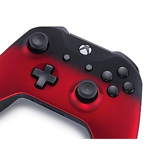 Shadow Red XB One S UN-MODDED Custom Controller (with 3.5 Jack)