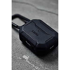 UAG Designed for AirPods Pro Case (2nd Generation 2022) Scout Black - Premium Rugged Hard Shell Full Protective Case Cover with Detachable Keychain Carabiner by URBAN ARMOR GEAR