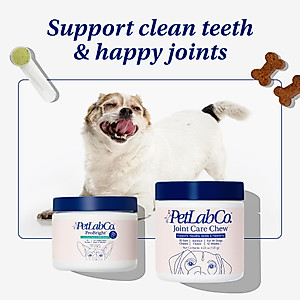 PetLab Co. – Breath & Joint Bundle: Dental Powder for an Effortless Clean in 1 Scoop for Large Dogs & Joint Care Chews for Dogs Supporting Mobility & Occasional Joint Stiffness