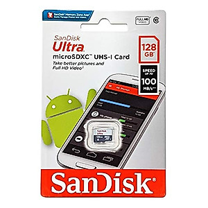 SanDisk 128GB Ultra (2 Pack) MicroSD Class 10 100MB/s Micro SDXC Memory Card SDSQUNR-128G Bundle with (1) GoRAM Reader (128GB, 2 Pack)