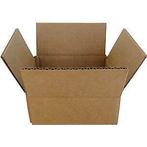 (5) Brown Cardboard CD Storage Shipping Boxes - Each Holds 5 CDs - CDBC05