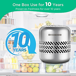 Long-lasting Refrigerator Deodorizer For Odor Remove: Fridge Deodorizer For Smell Remove (Light Grey)