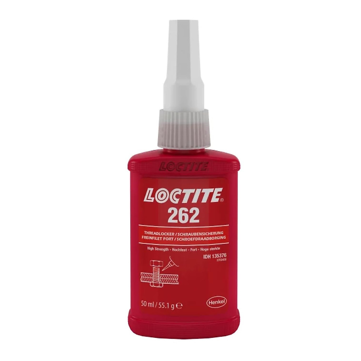 Loctite 26231 Red 262 High-Strength Threadlocker, 1.69 fl. oz. Bottle