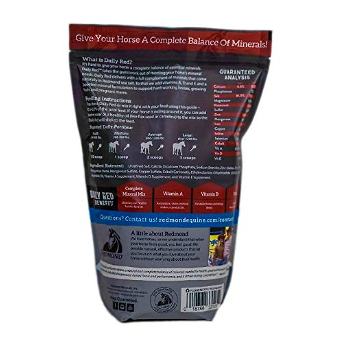 Redmond Daily Red | Horse Vitamins and Minerals Supplement