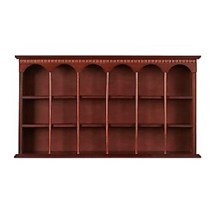 Touch of Class Mackenzie Wall Curio Shelf - Made of Wood - Elegant Display - Mounted Wooden Furniture Shelves for Living Room, Kitchen