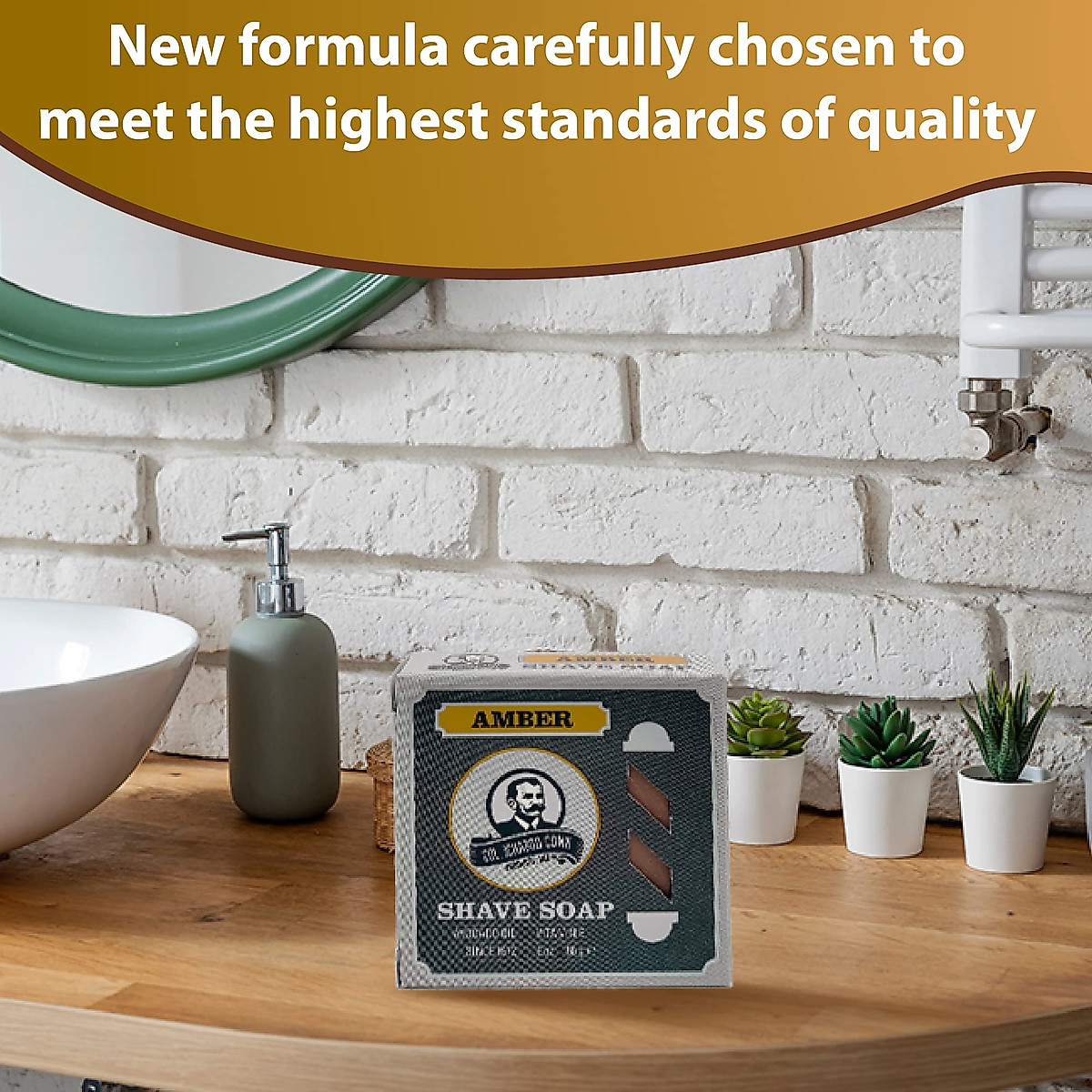 COL CONK AMBER SHAVE SOAP