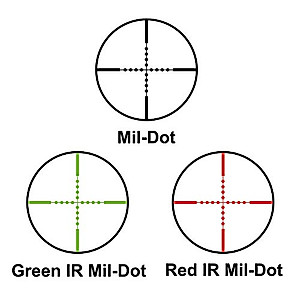 Barska AC11668 3-9x42 2nd Generation Compact Scope with Illuminated Mil-Dot Reticle , Black