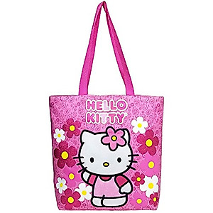 Tote Bag - Hello Kitty - Flowers Pink New Gifts Girls Hand Purse /