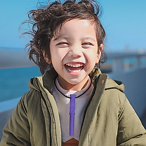 BUDDE Sensory Chew Necklace-Teether Silicone Chewing Teething&Biting Needs Soft Silicone Teething Baby Toy for Babies 36+Months Durable,Safe Silicone-Hypoallergenic-Easy to Clean 6 Packs, SY01