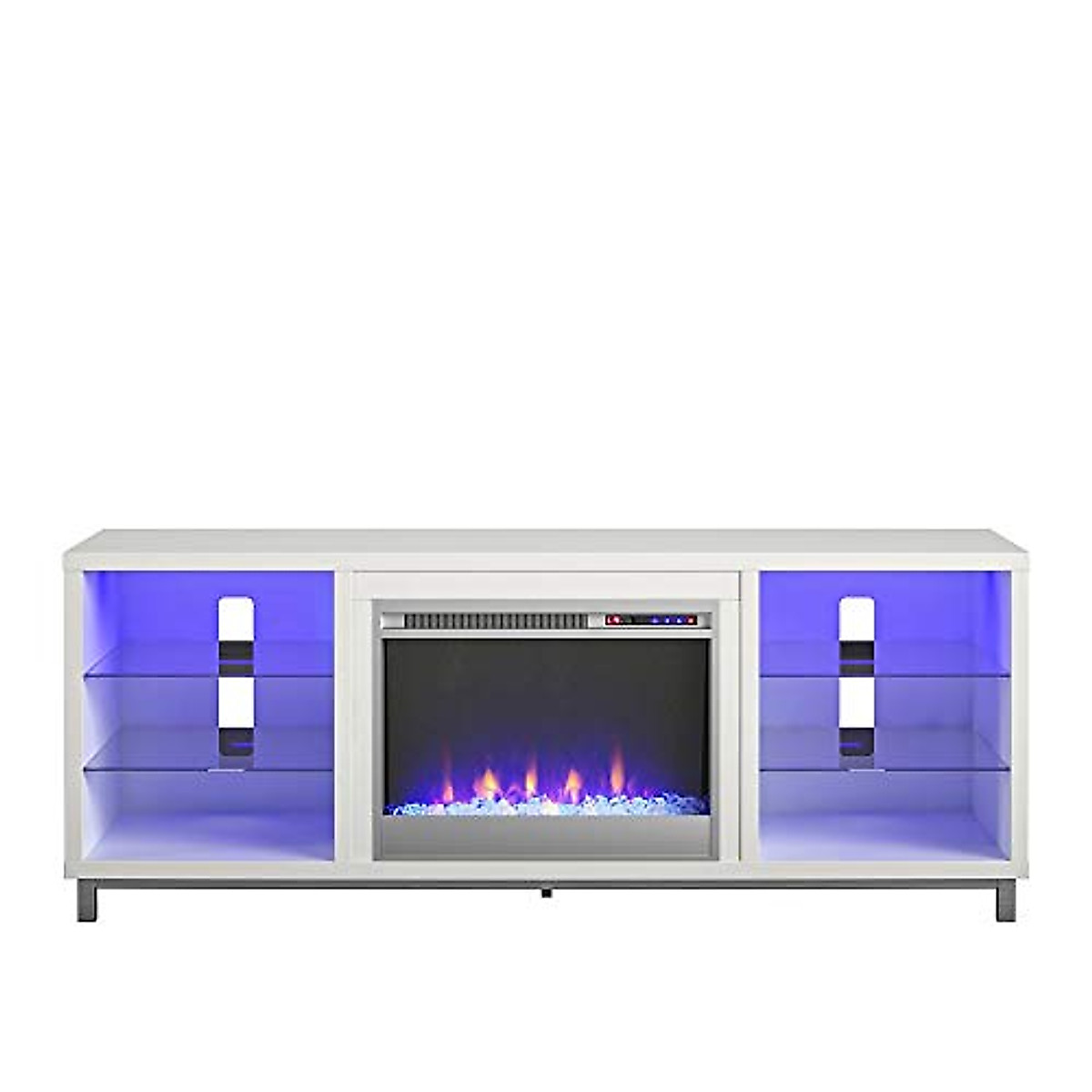 Ameriwood Home Fireplace TV Stand for TVs up to 70", White