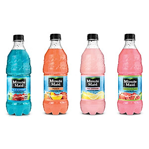 Min Maid Lemonade And Punch 8 Flavors Variety Pack, Lemonade And Fruit Drinks 20 Oz (Pack of 8)