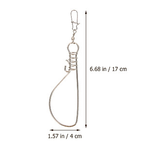 BESPORTBLE Outdoor Accessories Knot Tying Tool 10Pcs Stainless Steel Fishing Stringer Clip Portable Fish Stringer Fishing Stringer Fishing Stringer Live Outdoor Accessories Fishing Tool