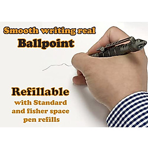 Uzi Tactical Pen with CuffKey in The Cap, Refillable Ultra Durable Aircraft Aluminum (UZI-TACPEN6-GM) Ballpoint Pen Writing Tactical Pen Survivor Pen (Gun Metal), Father's Day Gift