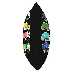 Waste Collector Dump Trash Recycling Lover Adam Trash Kids Collector Ecologist Garbage Truck Throw Pillow, 18x18, Multicolor