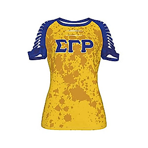 Sigma Gamma Rho Ripped T-Shirt L/White