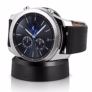 Samsung Gear S3 Classic SM-R775V (Verizon 4G) Smartwatch - Black Leather (Renewed) (Large Band)